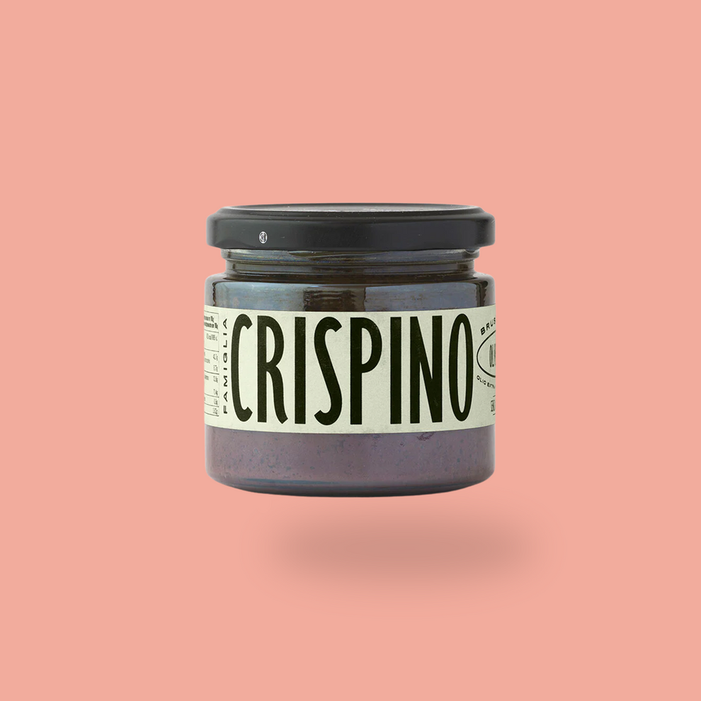 Crispino Bruschetta Black Olives – Laura’s Deli & Wine Ltd